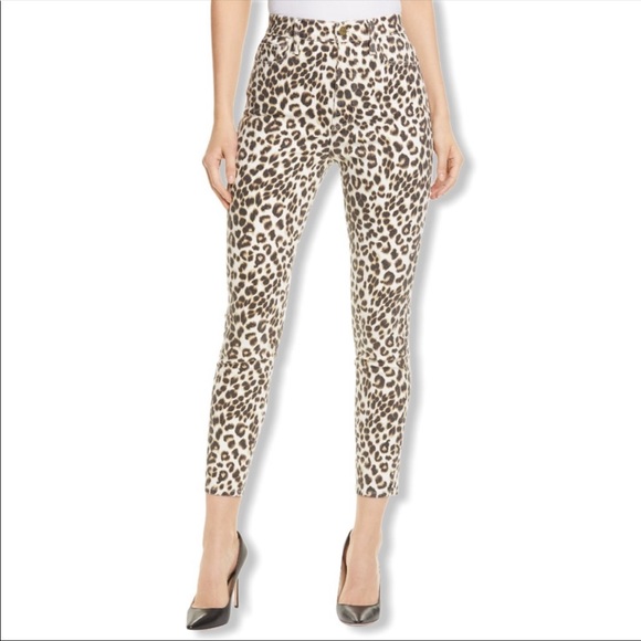 Frame Denim | Jeans | Frame Ali Leopard Print Crop Skinny Jeans Size 25 ...